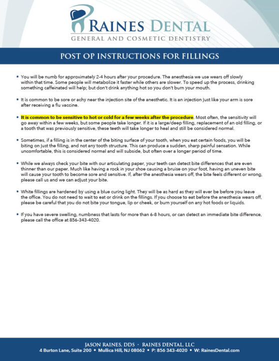 Postoperative Care Instructions for Dental Procedures